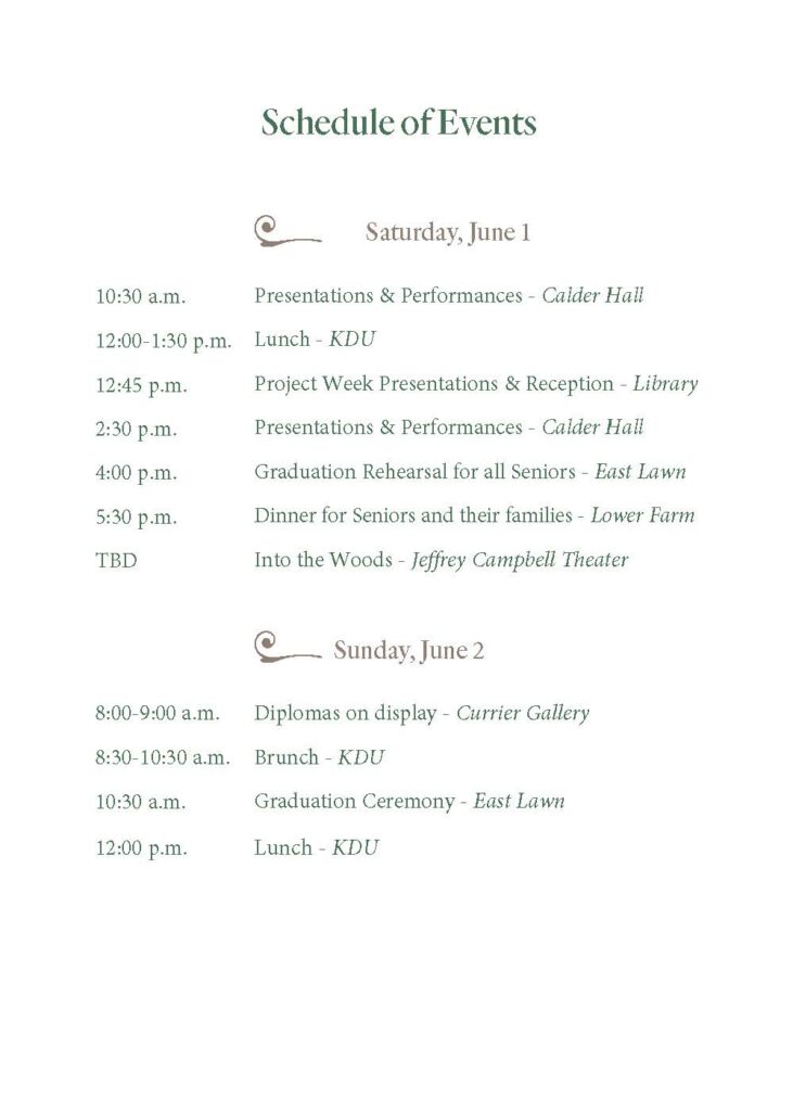 Graduation Celebration: June 2, 2024 - The Putney School